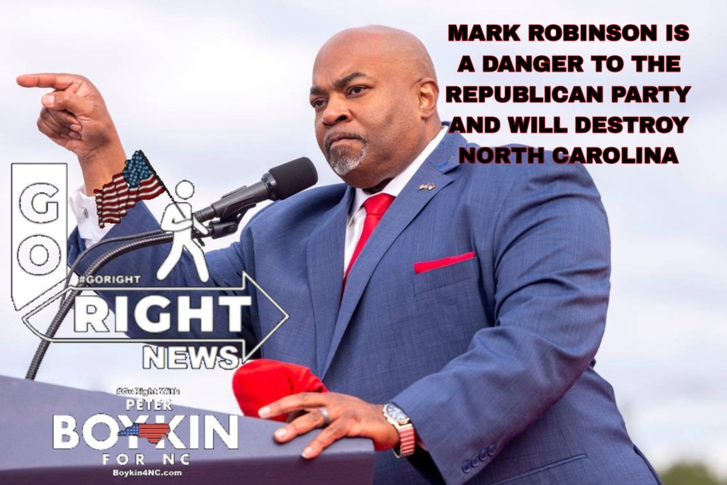 MARK ROBINSON WILL FURTHER DIVIDE THE REPUBLICAN PARTY OF TRUMP AND HE ...